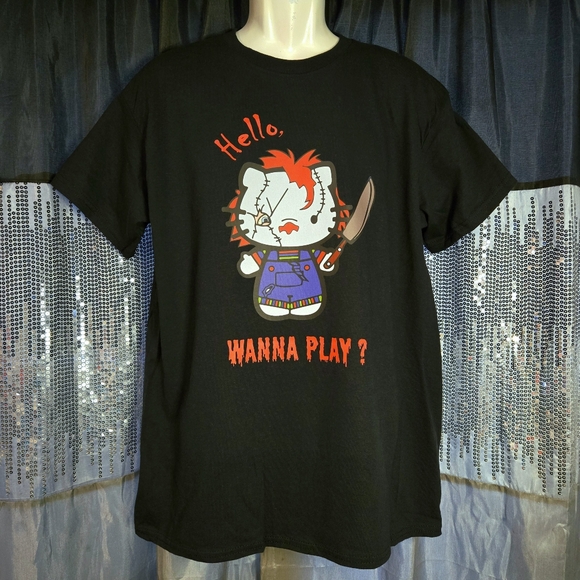 Spencer's | Shirts | Hello Kitty Chucky Childs Play Tshirt | Poshmark